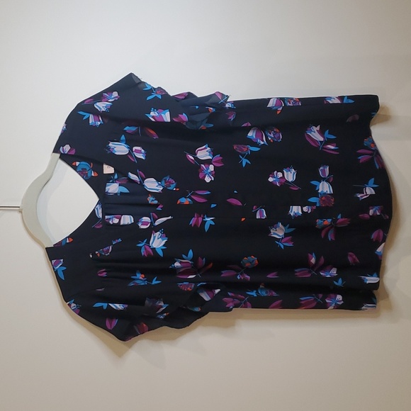 Philosophy | Tops | Philosophy Draped Blouse With Flowers | Poshmark